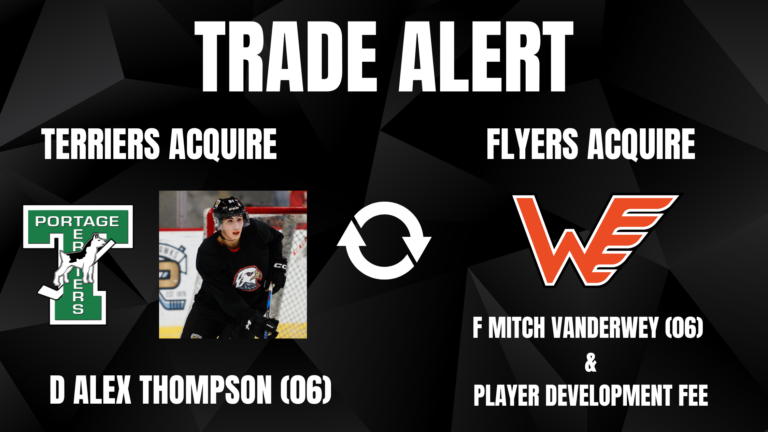 Terriers Add Right Shot Defenceman | Portage Terriers
